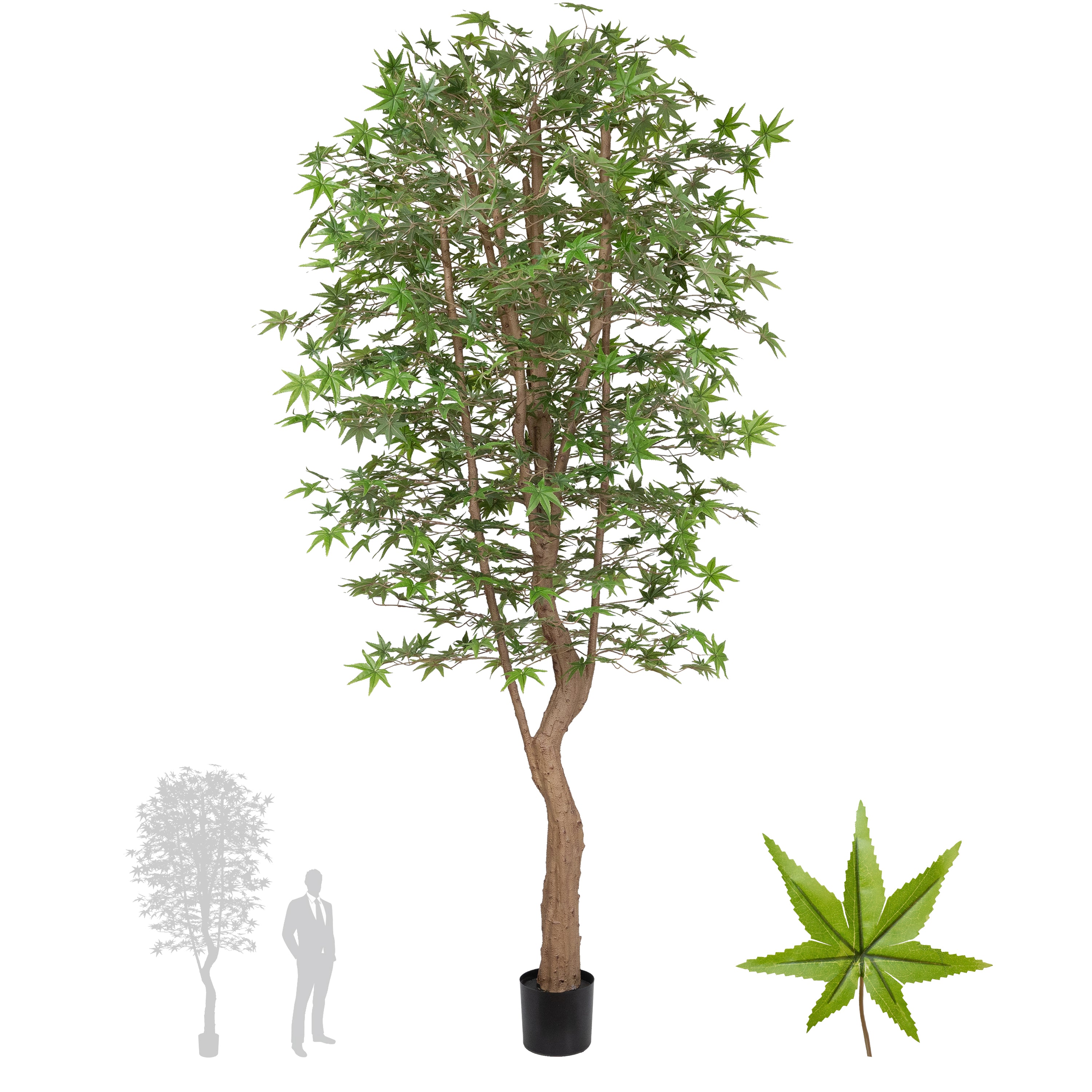 Copac artificial H270cm Artar cu 1200 frunze – Roberto Rossi