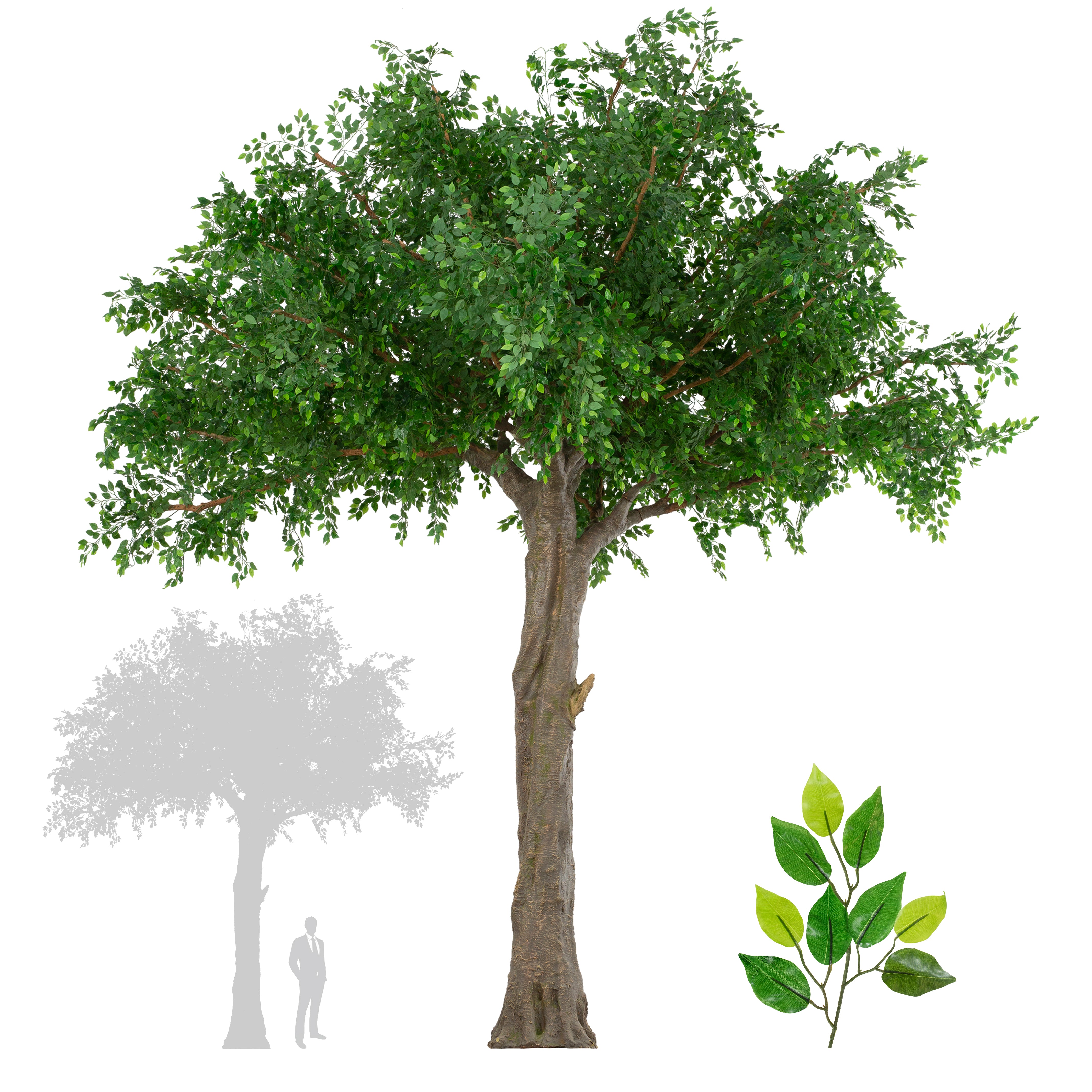 Copac artificial H600cm Ficus gigant. coroana D580-610cm – Roberto Rossi