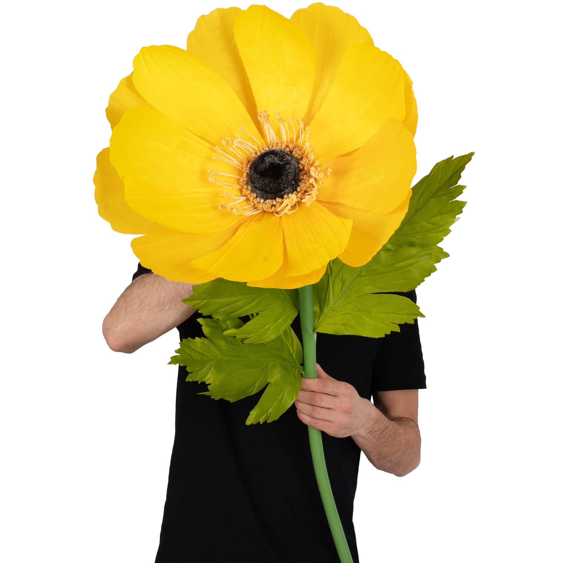 Coreopsis artificial D45xH128 cm galben cu tulpina gigant fara suport ...