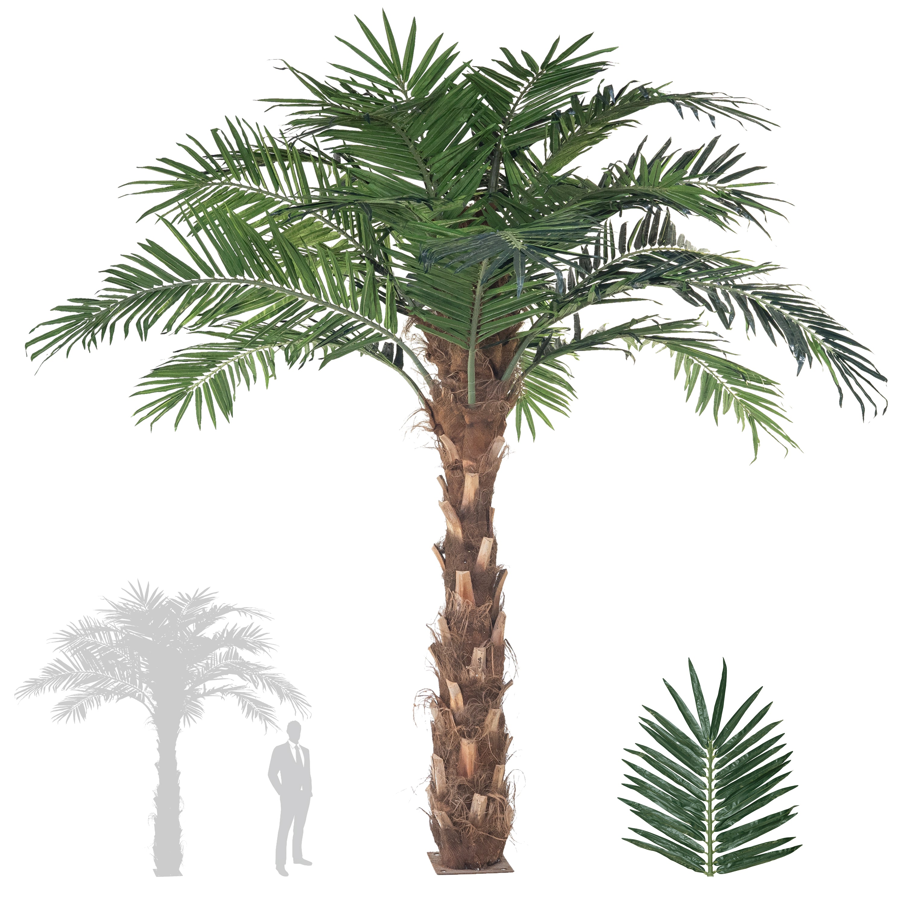 Palmier artificial H350cm Phoenix exotic cu trunchi natural. coroana D ...